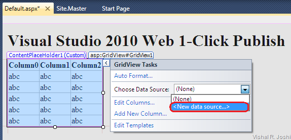Vishal Joshi's Tangent: Creating a simple ASP.NET 4 Web App using ...